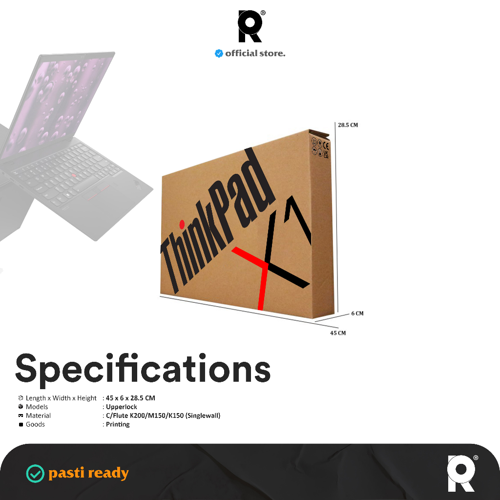 Jual BOX LAPTOP THINKPAD X1 2023 1 SET | 45x6x28.5 cm | Dus Laptop ...