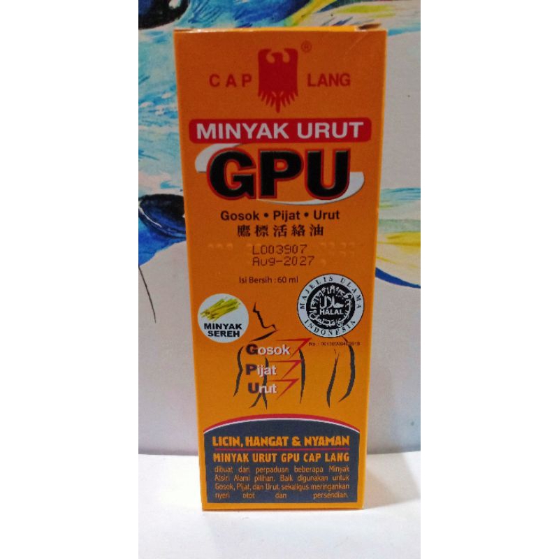 Jual MINYAK URUT GPU CAP LANG 60 ML | Shopee Indonesia