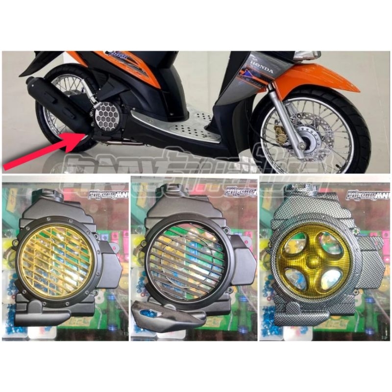 Jual Cover penutup radiator tutup vario 110 karbu old varla click ...