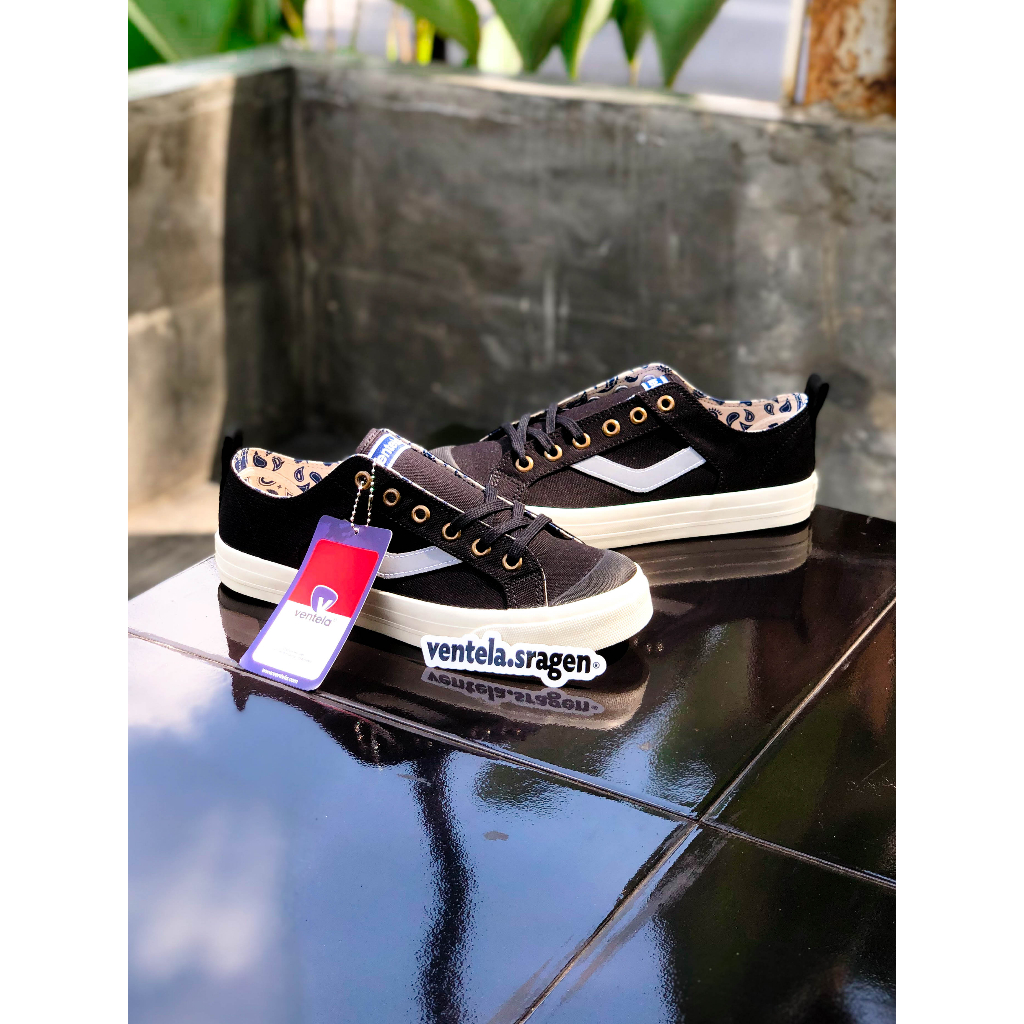 Jual [ORIGINAL] SEPATU VENTELA REBORN REFLECTIVE LOW - BLACK NATURAL | Shopee Indonesia