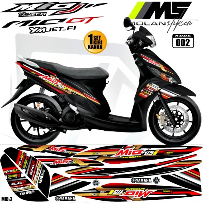 Jual Decal Sticker Striping Variasi Mio J 115 & Mio GT 115 /Mio 115 i ...