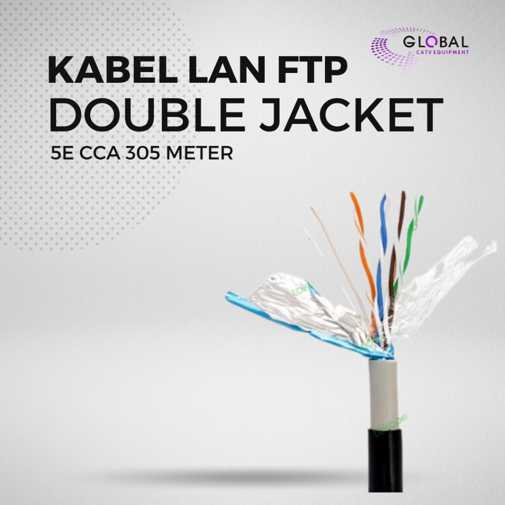 Jual KABEL LAN FTP CAT 5 BY GLOBAL | Shopee Indonesia