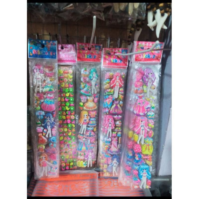 Jual stiker panjang timbul 1 iket isi 20 lembar | Shopee Indonesia