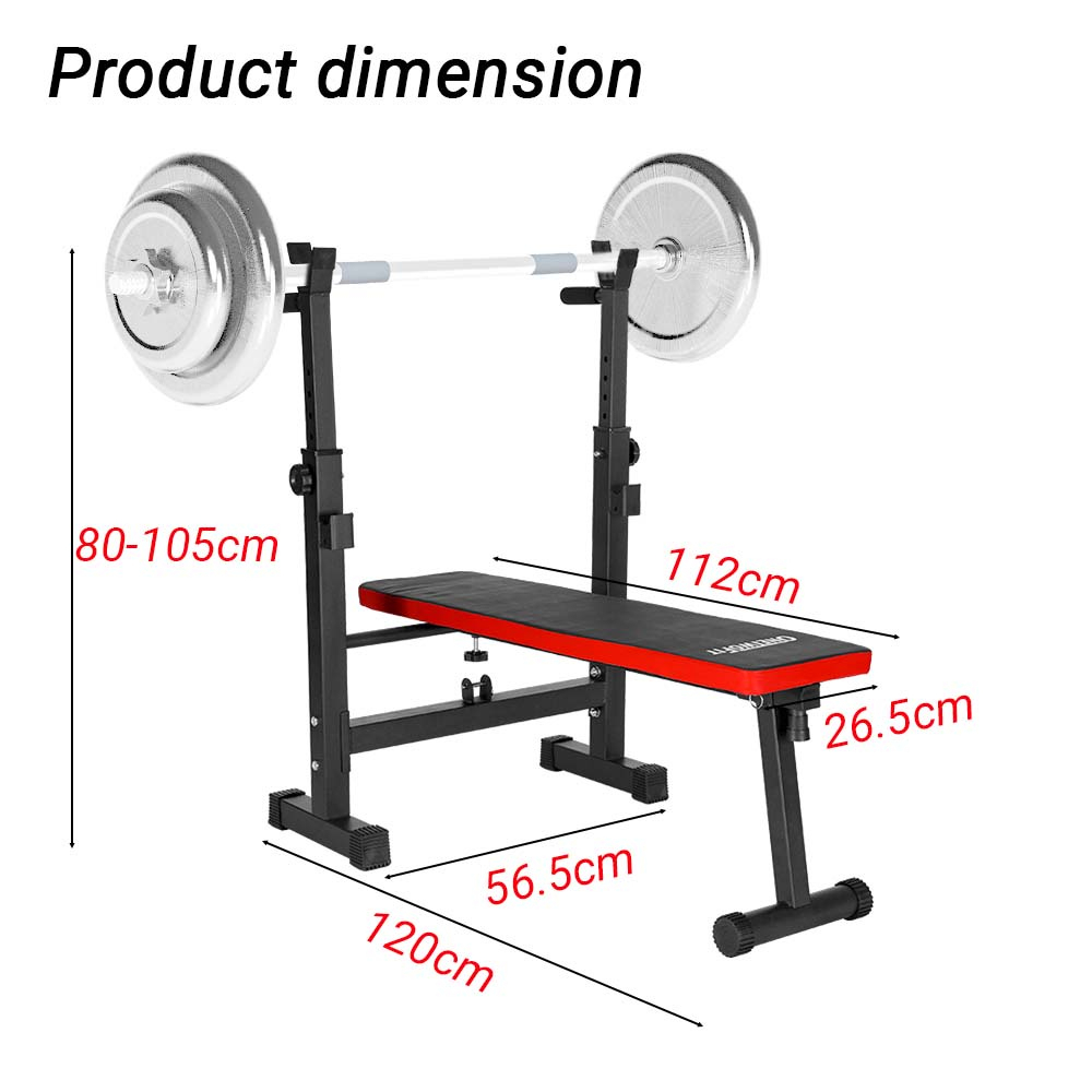 Jual Bench Press Adjustable Multi Gym Weight Bench Barbell Alat ...
