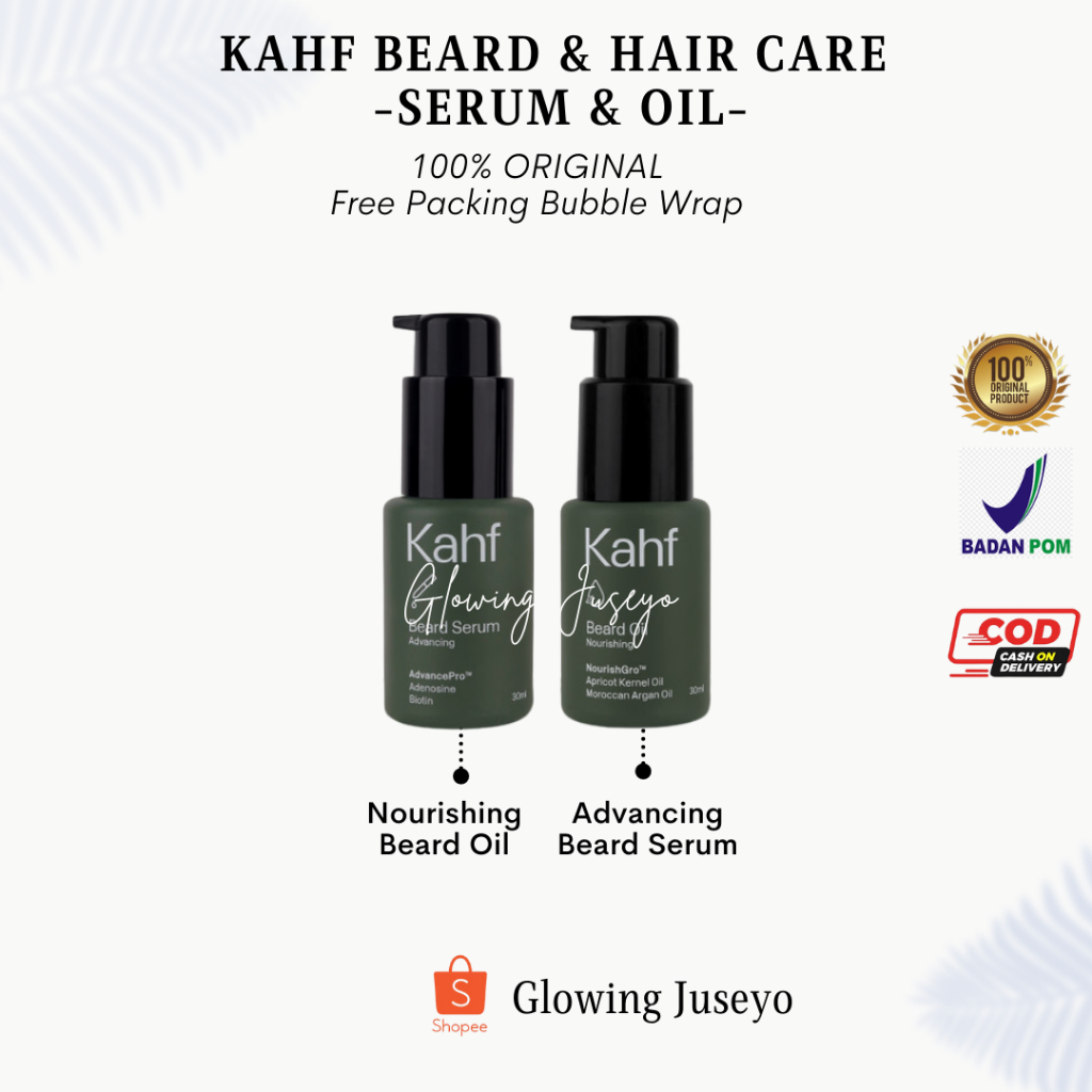 Jual Kahf Beard & Hair Grooming Kit - Advancing Beard Serum ...