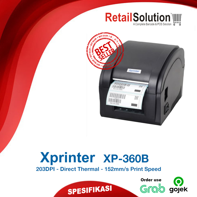 Jual Printer Label Thermal XPRINTER XP360 / XP-360B / XP 360B / XP-360 ...