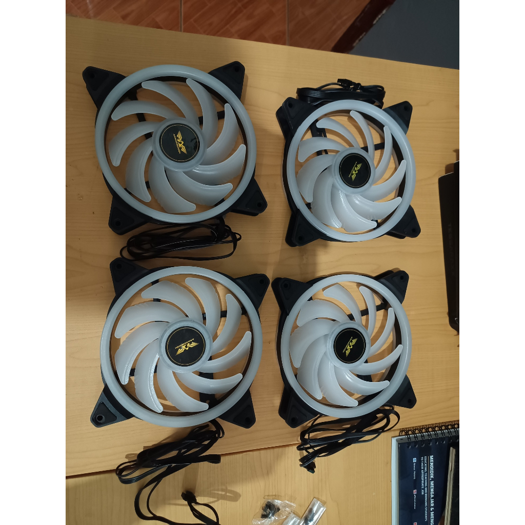 Jual ARMAGGEDDON TESSARAXX DUAL LOOP 14 cm RGB FANS ( 4 FAN + 1 BONUS ...