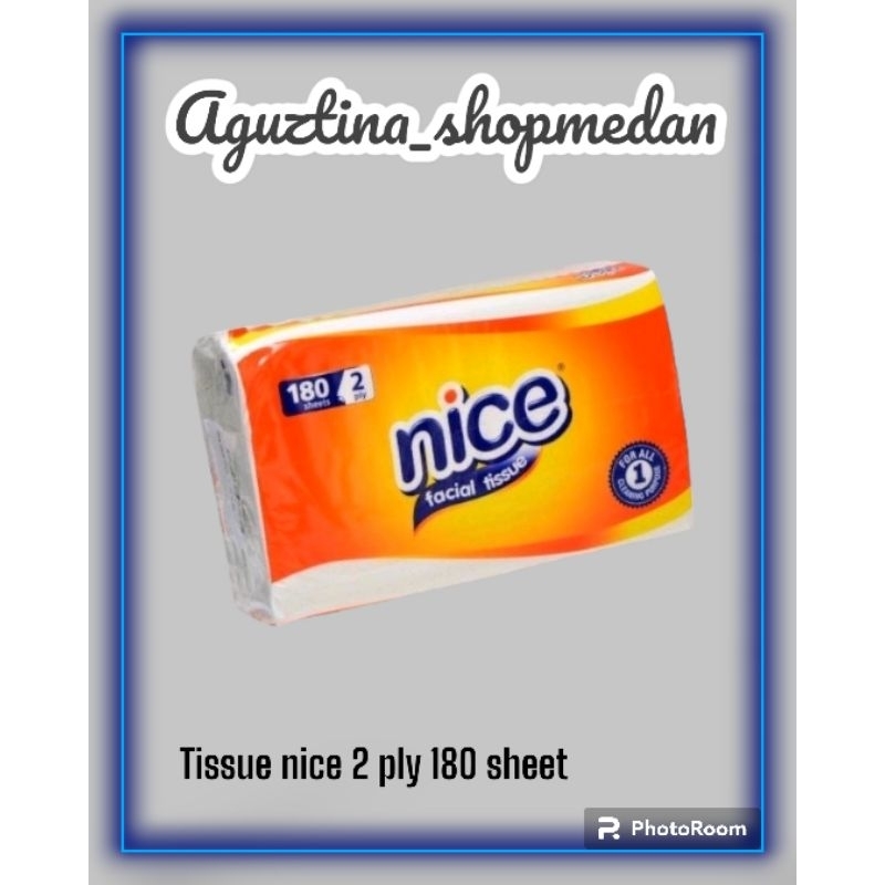 Jual TISSUE FACIAL NICE TISSUE 180 SHEETS 2PLY/TISU WAJAH NICE 2 PLY ...