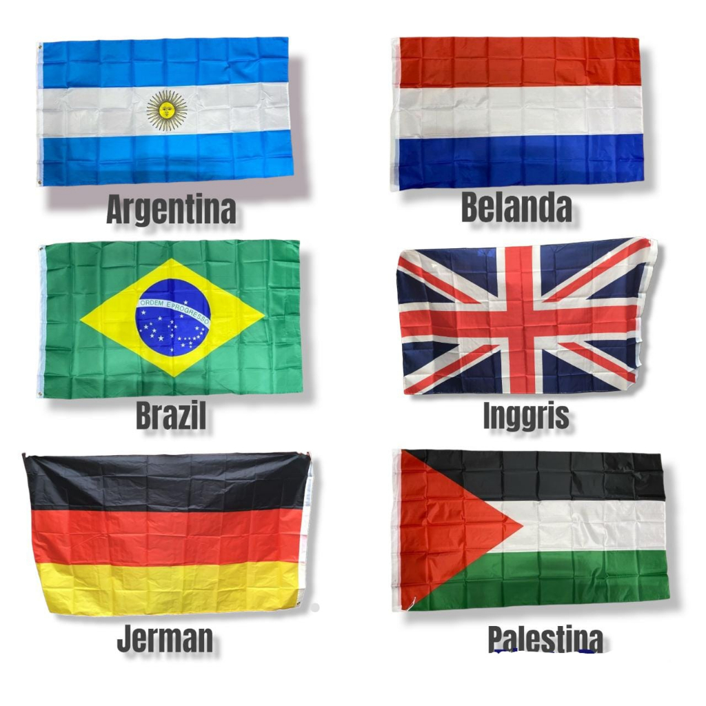 Jual Bendera Negara Dunia Ukuran Jumbo Besar Size 150cm × 90cm Kroasia ...