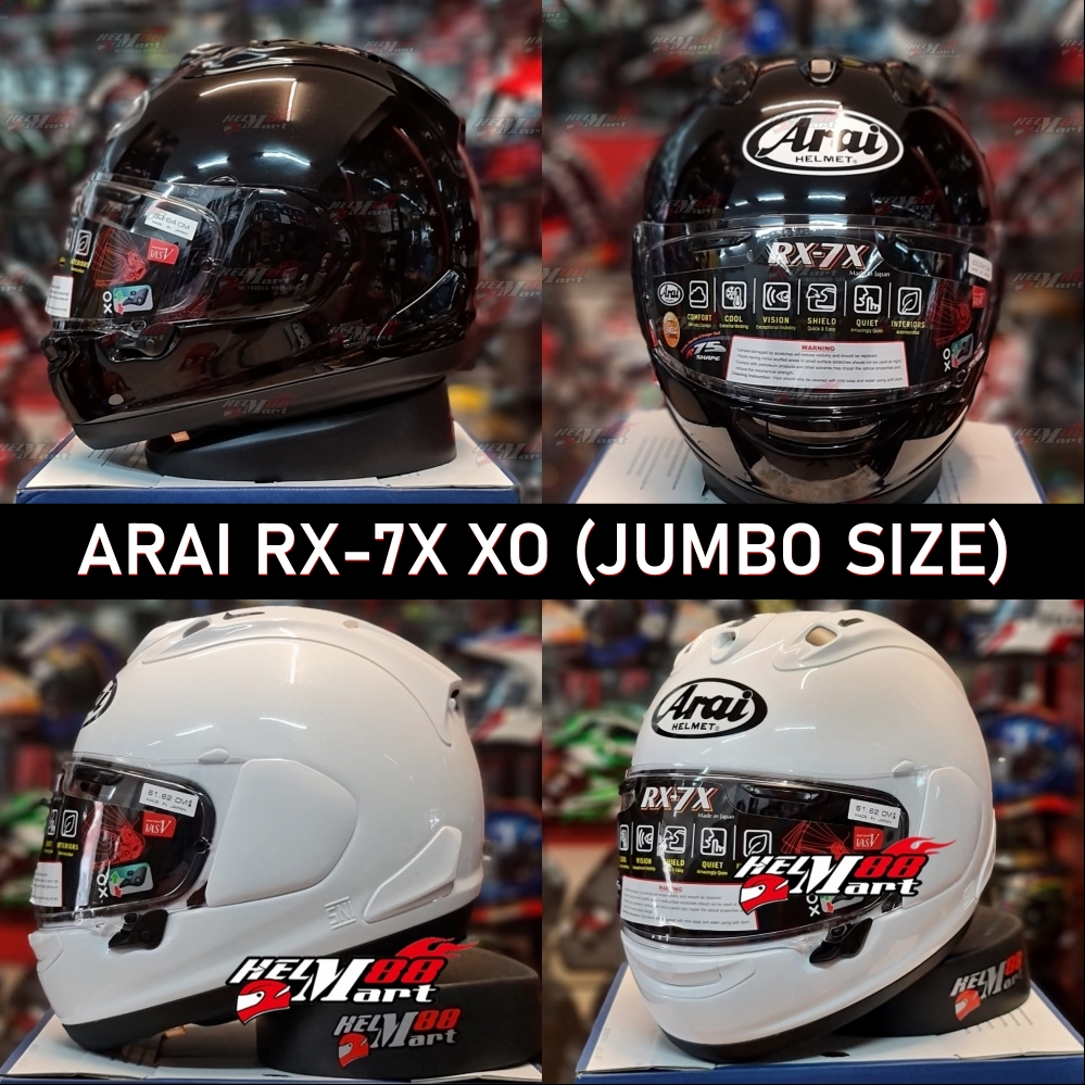 Jual ARAI RX-7X XO (Big Size XXL- XXXL) Solid Helm Full Face Helm Arai ...