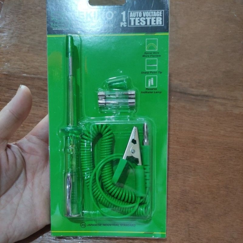 Jual test pen aki tekiro / tes pen kabel tekiro / auto voltage tester ...