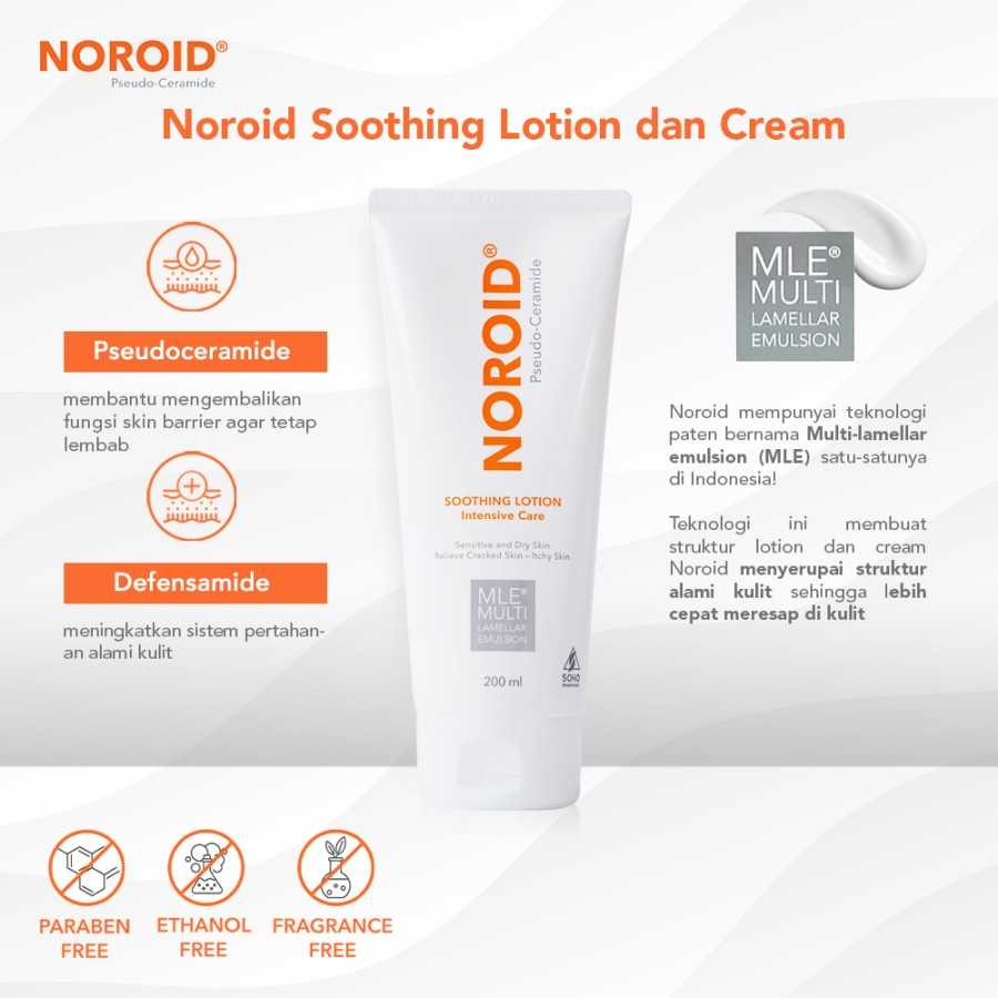 Jual Noroid Soothing Lotion Pelembab Kulit Kering 200ml | Shopee Indonesia