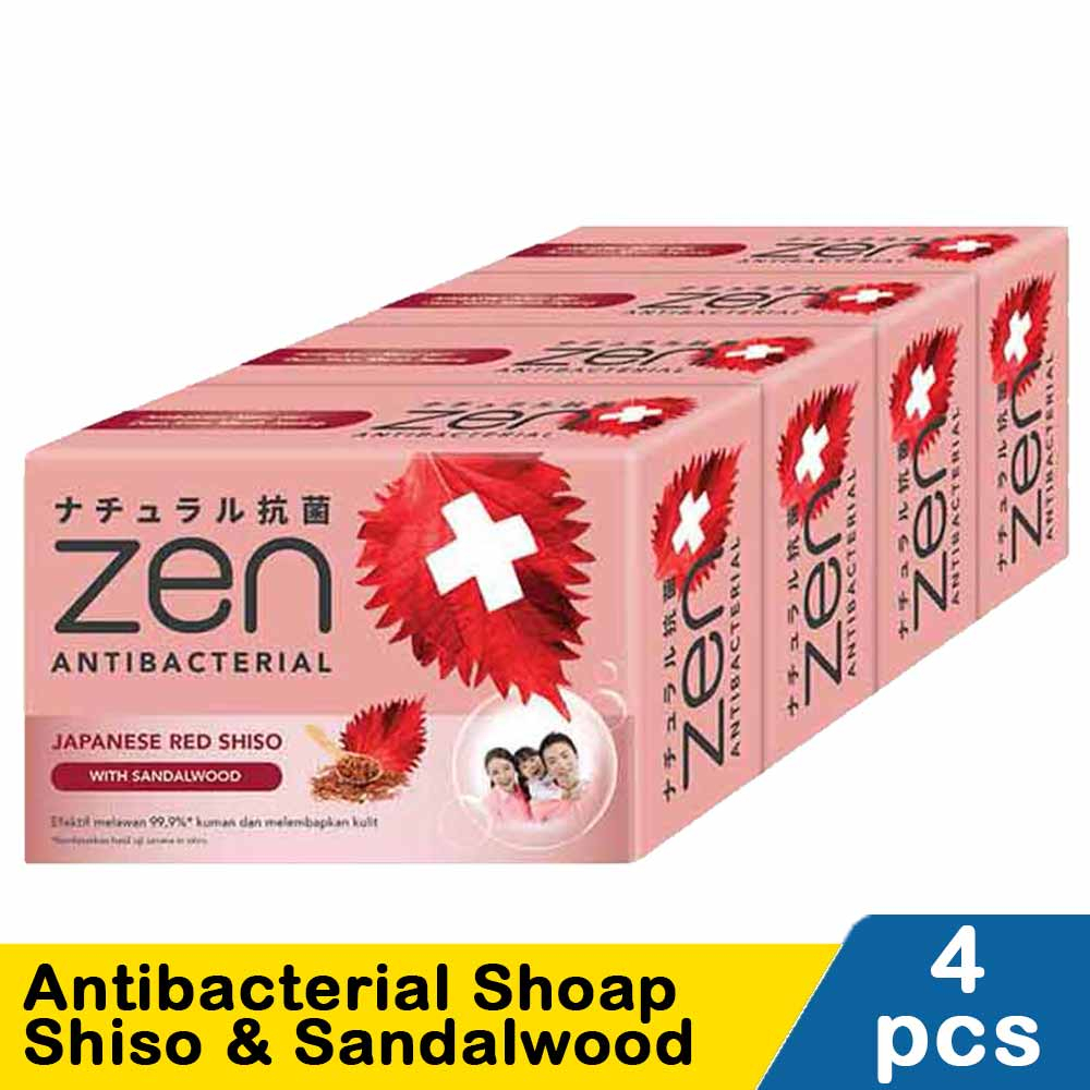 Jual Zen bar soap shiso and sandalwood 70GR X 4 | Shopee Indonesia