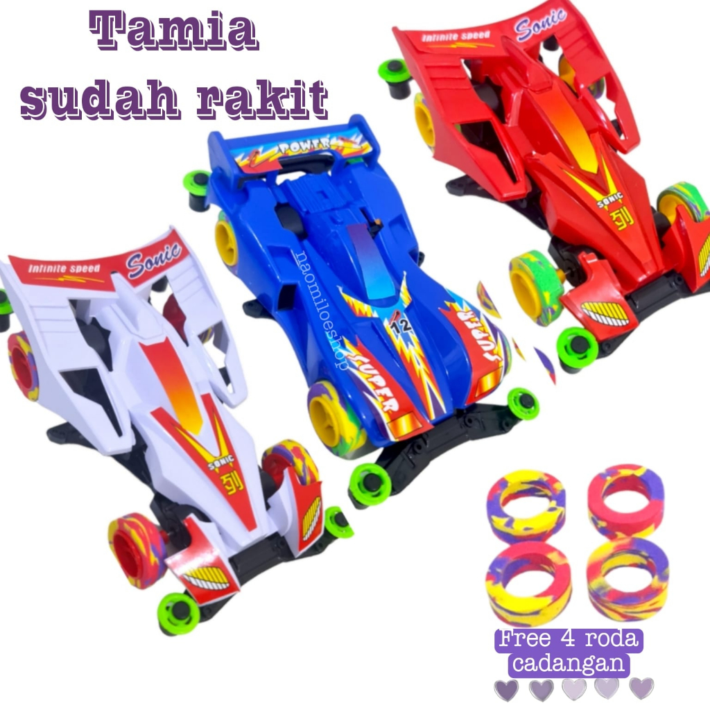 Jual Mainan Tamiya Tamia Mini 4WD LU Bonus 4 Ban Roda Busa MURAH Mainan ...