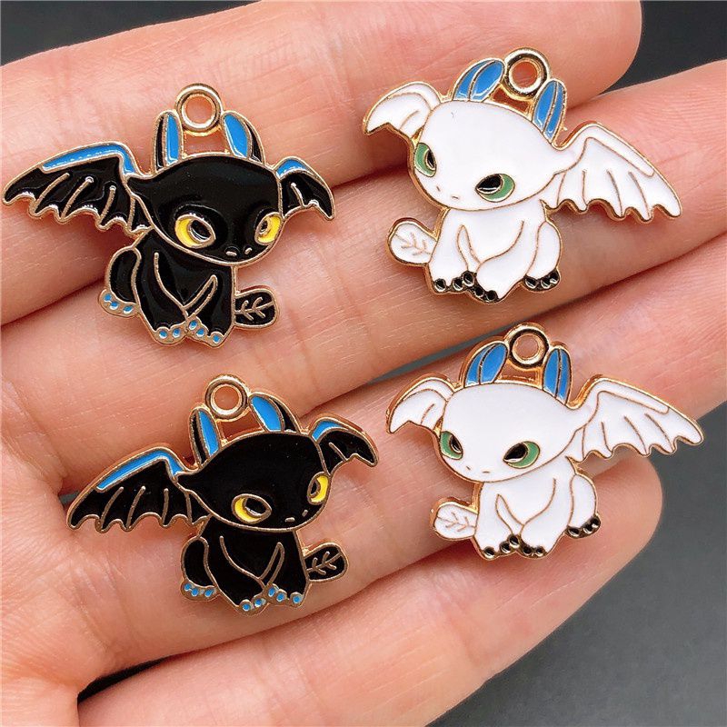 Jual Charm Enamel Epoxy How To Train Your Dragon Toothless (1pcs ...