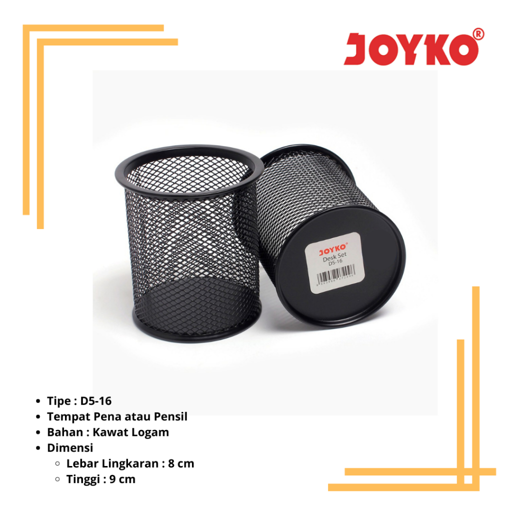 Jual Desk Set / Pen Holder / Tempat Alat Tulis Jaring Jala Joyko DS-16 ...
