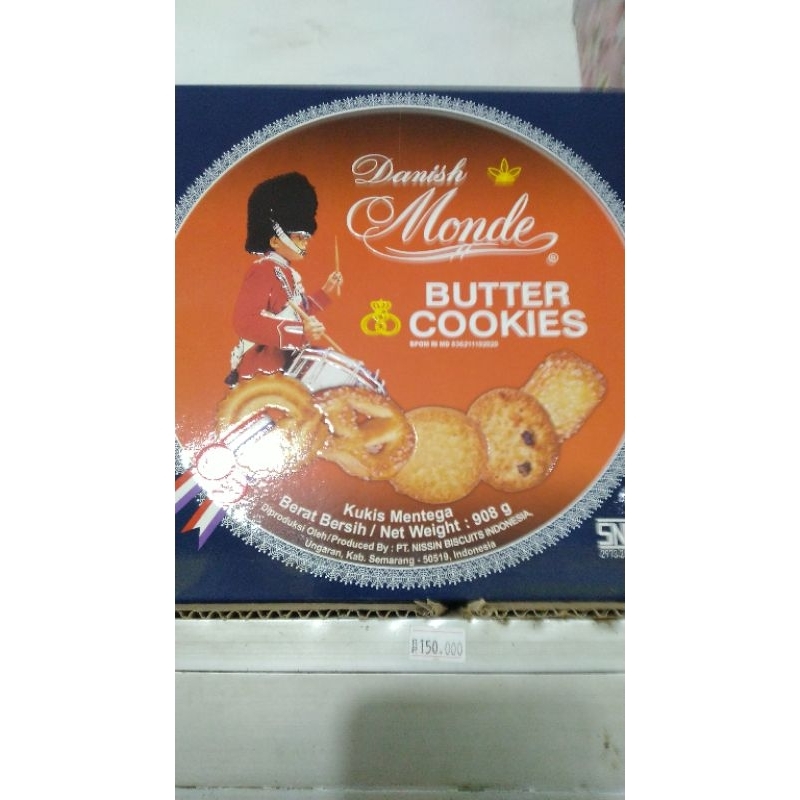 Jual Monde Butter Cookies 908gr/454gr, Monde Blue / Monde Biru Kaleng ...