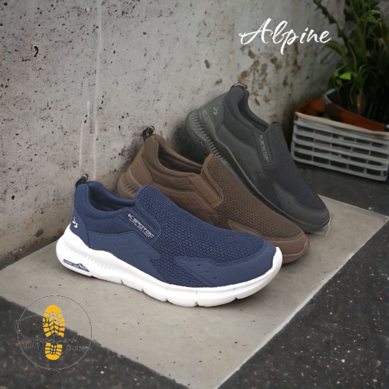 Jual SPOTEC Sepatu WALKING SLIP ON Art ALPINE | Shopee Indonesia