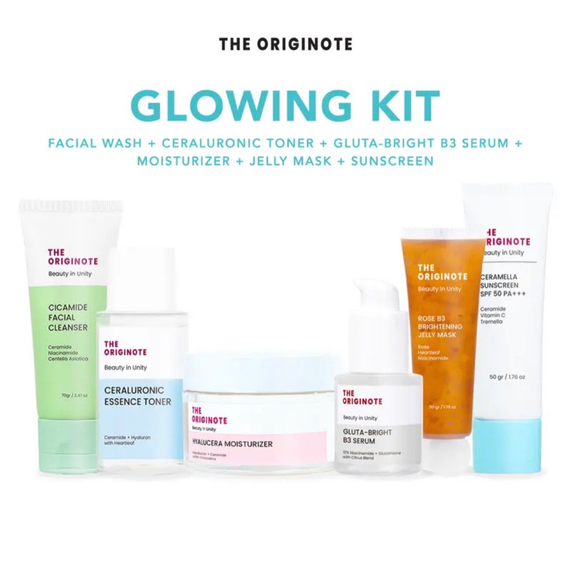 Jual READY STOCK SPECIAL BUNDLE 6in1 The Originote KIT Facial Wash ...