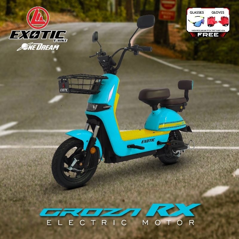 Jual SEPEDA LISTRIK EXOTIC GROZA RX 48V/12 AH LCD SPEDOMETER FREE ...