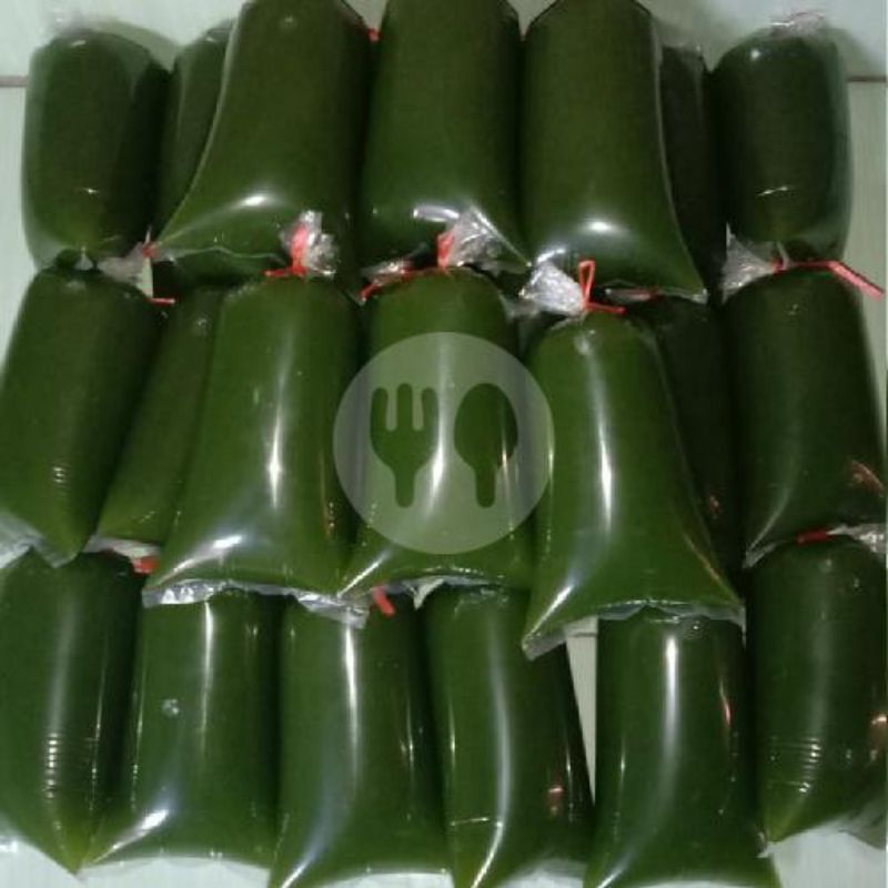 Jual Cincau Hijau kemasan plastik 1kg Paket isi 10pcs Daun cincau asli ...