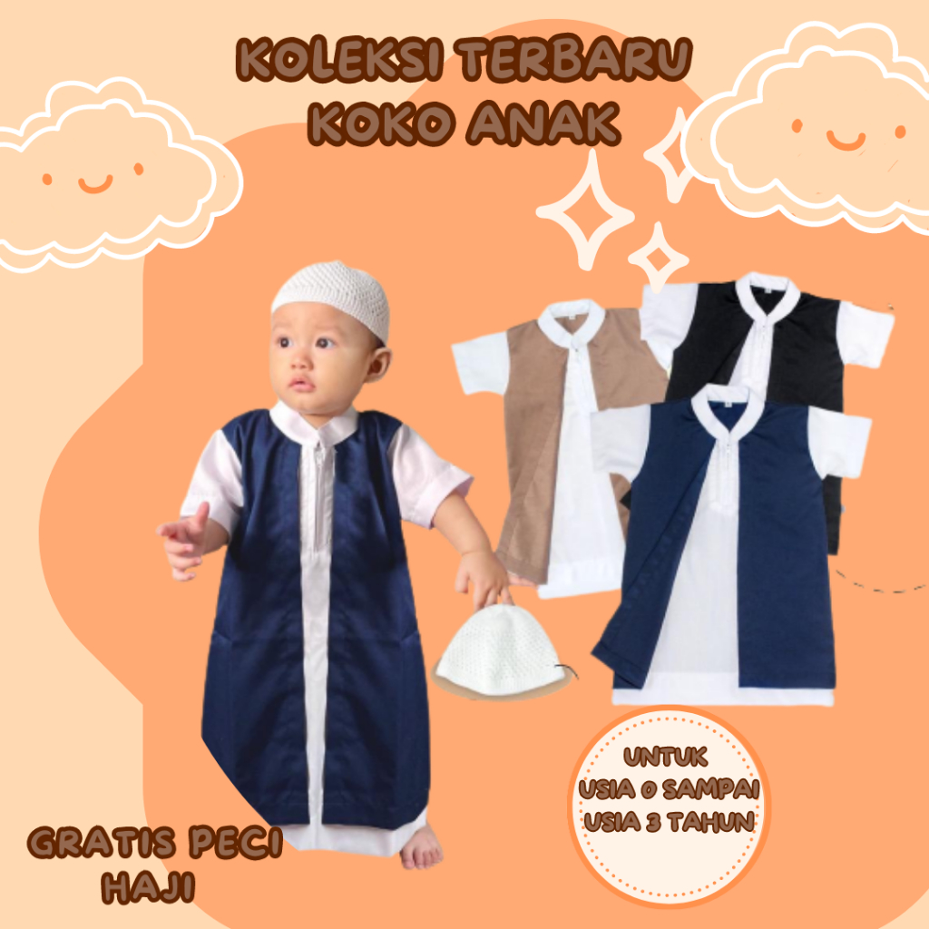 Jual Baju Koko Gamis Jubah Bayi Jubah Koko Bayi Habib Gamis Jubah Bayi ...