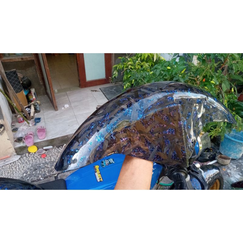 Jual Slebor Ninja Asli Skining Carbon Forged Mix warna bukan stiker ...