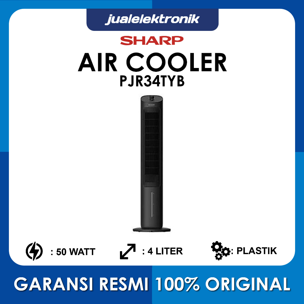 Jual Sharp PJR34TYB – Air Cooler 4 Liter 50 Watt Slim & Minimalis All ...