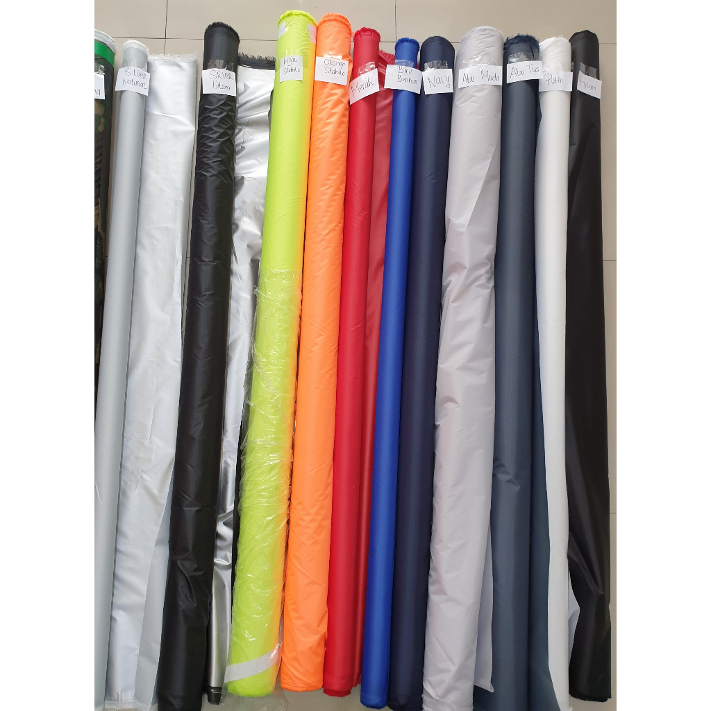Jual [190T Per Roll ] Kain Parasut Taffeta Import 190T Waterproof ...
