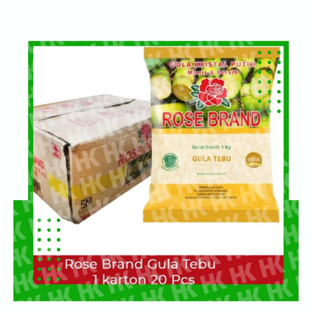 Jual Paket Hemat Gula Kemasan Rose brand kuning 1 Kg (1 Bal) | Shopee ...