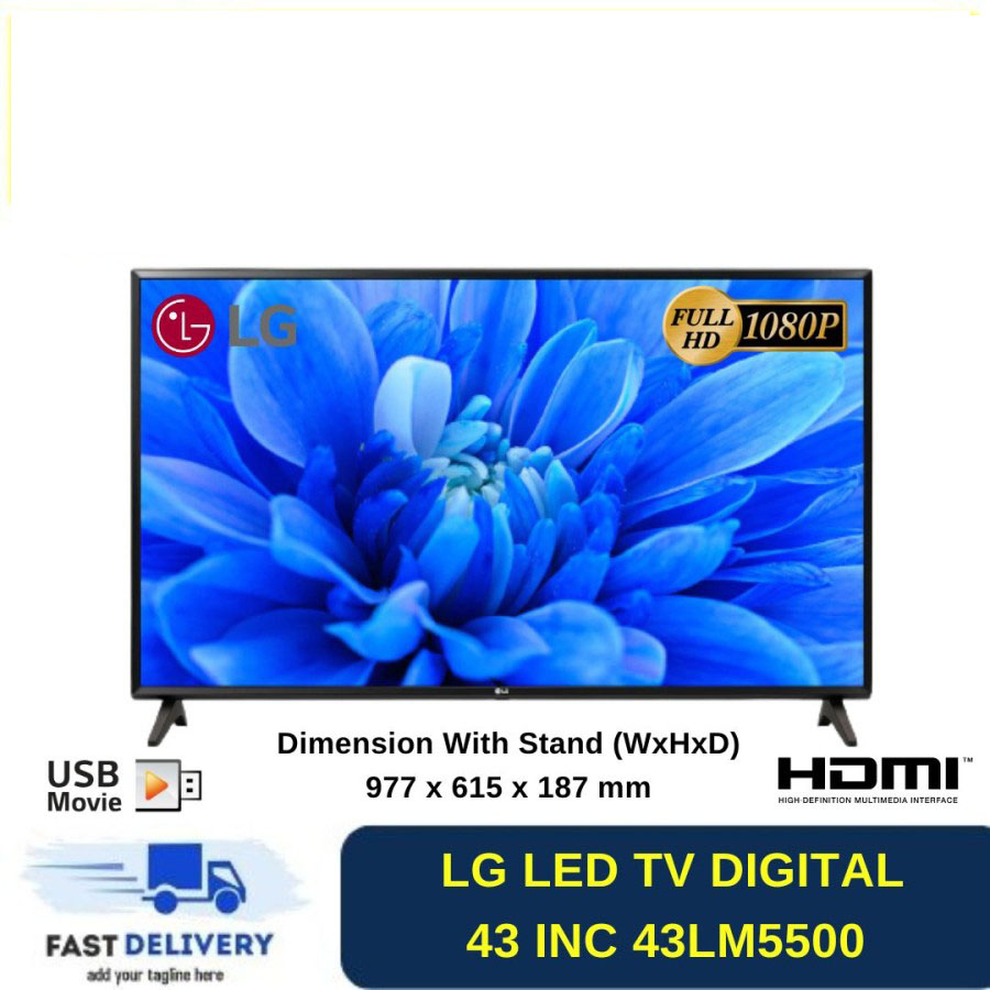 Jual Monitor TV LG LED DIGITAL 43 Inch | Shopee Indonesia