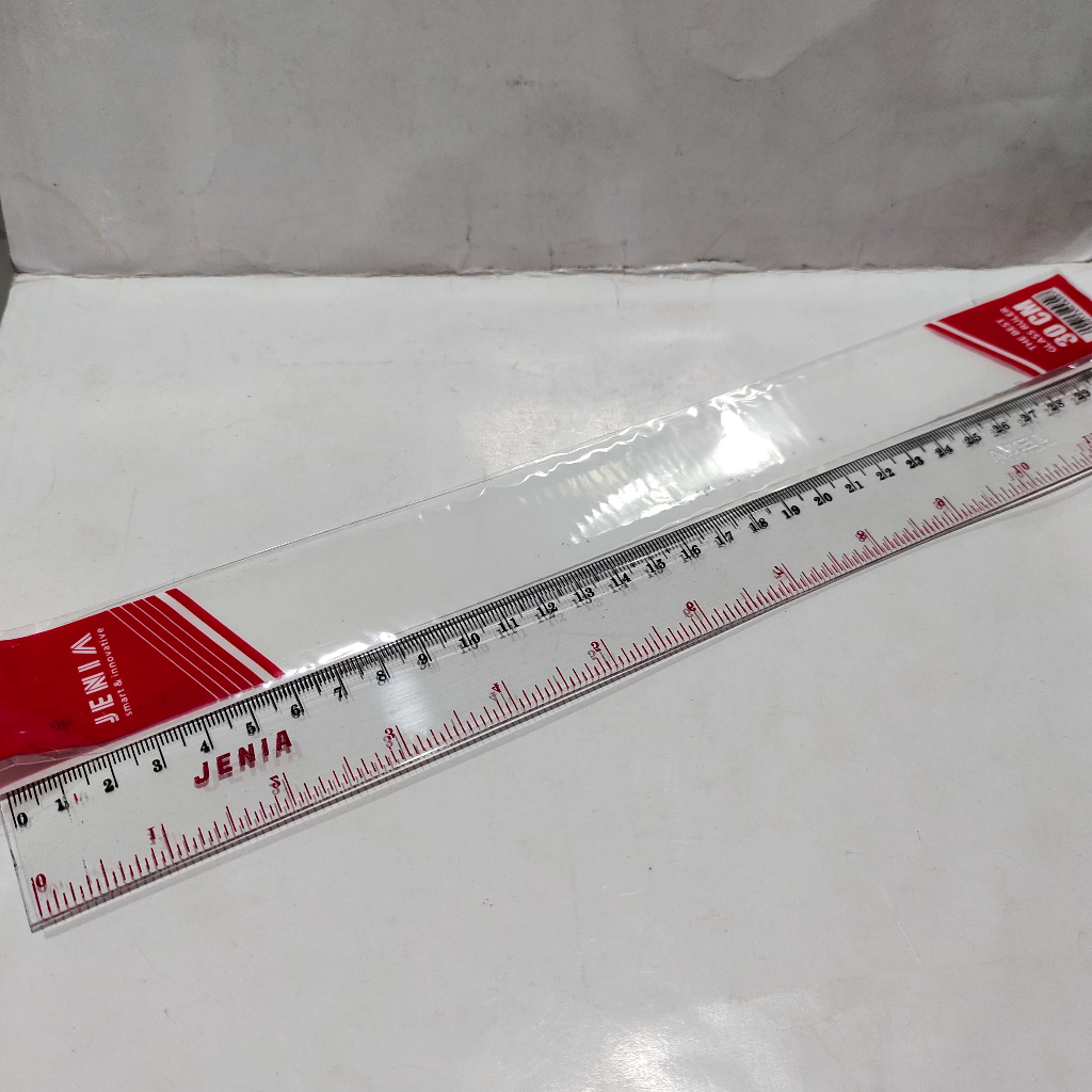 Jual ECER - penggaris 30 cm, penggaris bening 30 cm, penggaris mika 30 ...