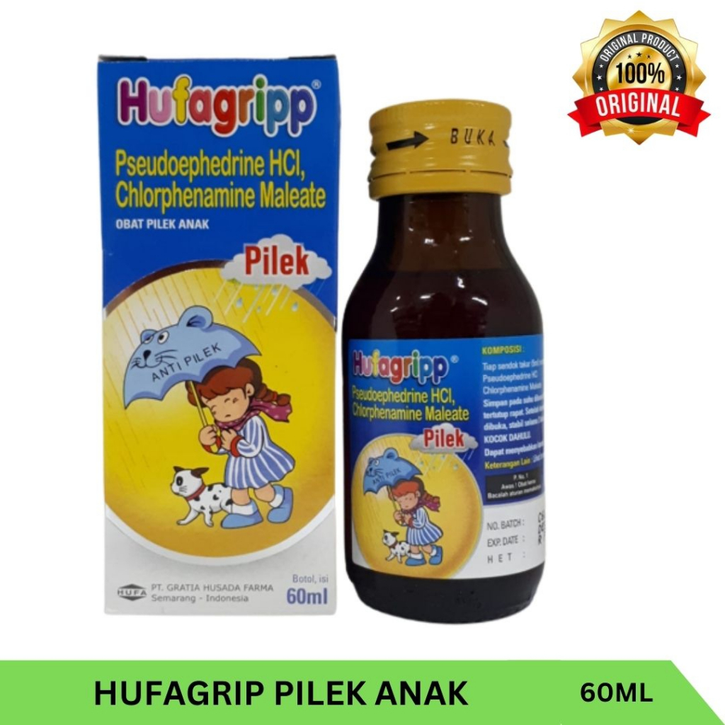 Jual Hufagrip Biru Obat Pilek Anak 60 mL | Shopee Indonesia