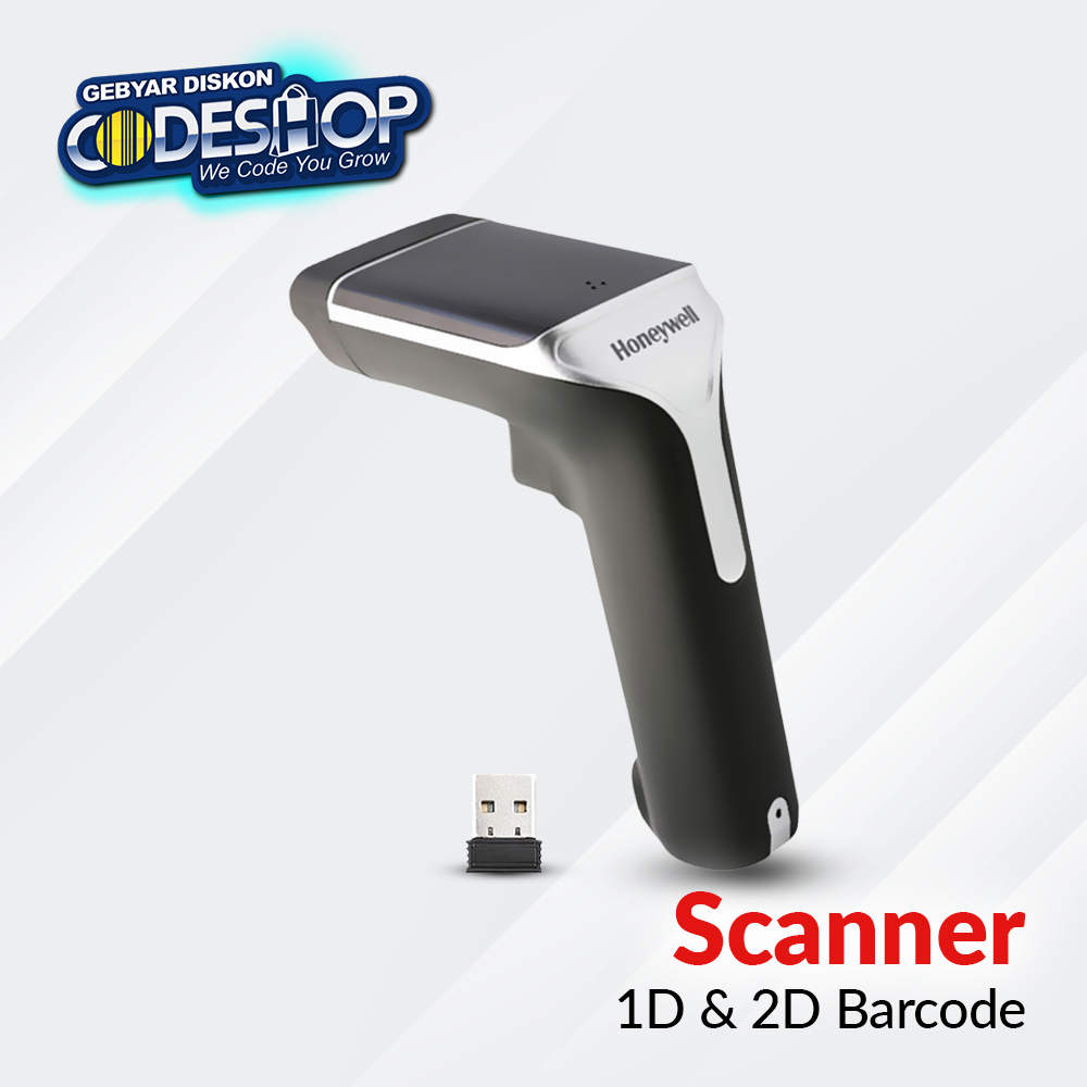 Jual Honeywell OH4502 Scanner Barcode 1D 2D Efaktur Wireless 100 Meter ...