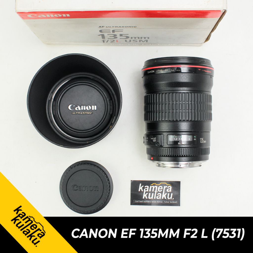 Jual CANON FIX EF 135MM F2 L LIKE NEW COCOK UNTUK 70D 80D 90D 60D 80D 7D 6D 5DII 5DIII | Shopee ...