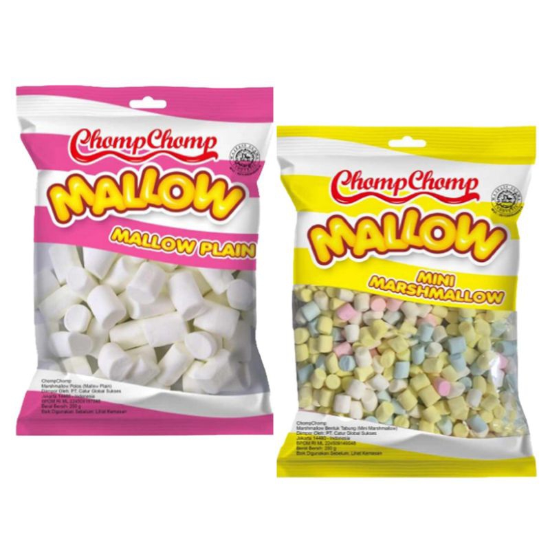 Jual Chomp-chomp marshmallow kemasan jumbo 200g mini plain | Shopee ...