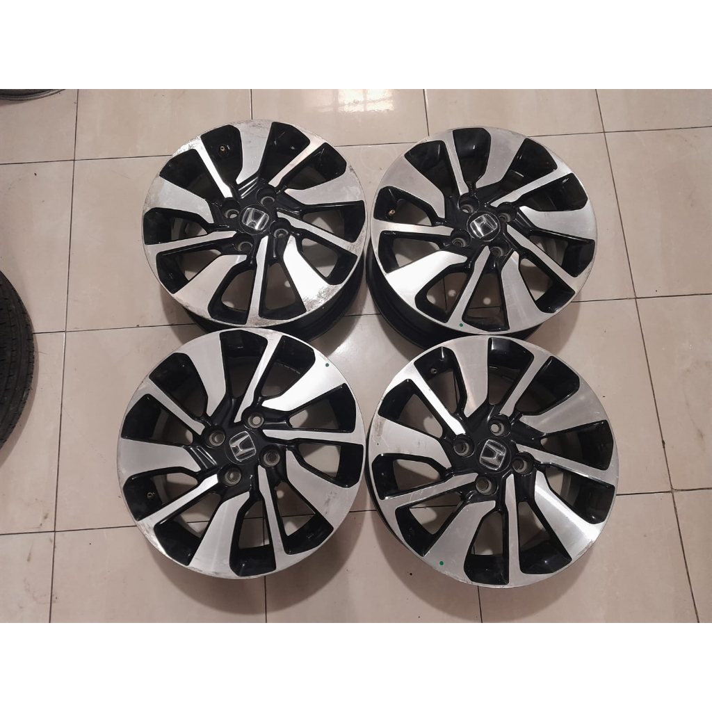 Jual VELG MOBIL ORIGINAL COPOTAN HONDA BRIO RS RING 15 BLACK POLISH ...