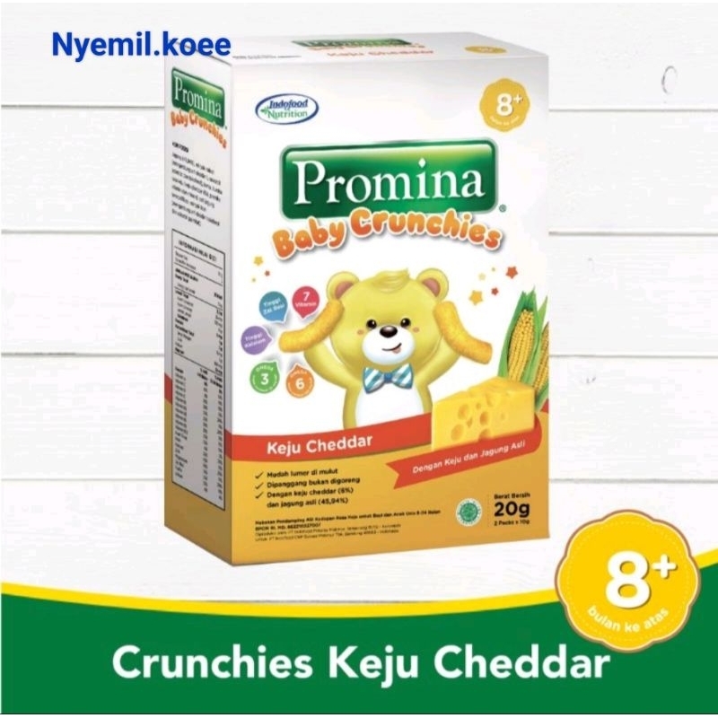Jual Promina Baby Crunchies Keju Cheddar ( 20 gr ) | Shopee Indonesia