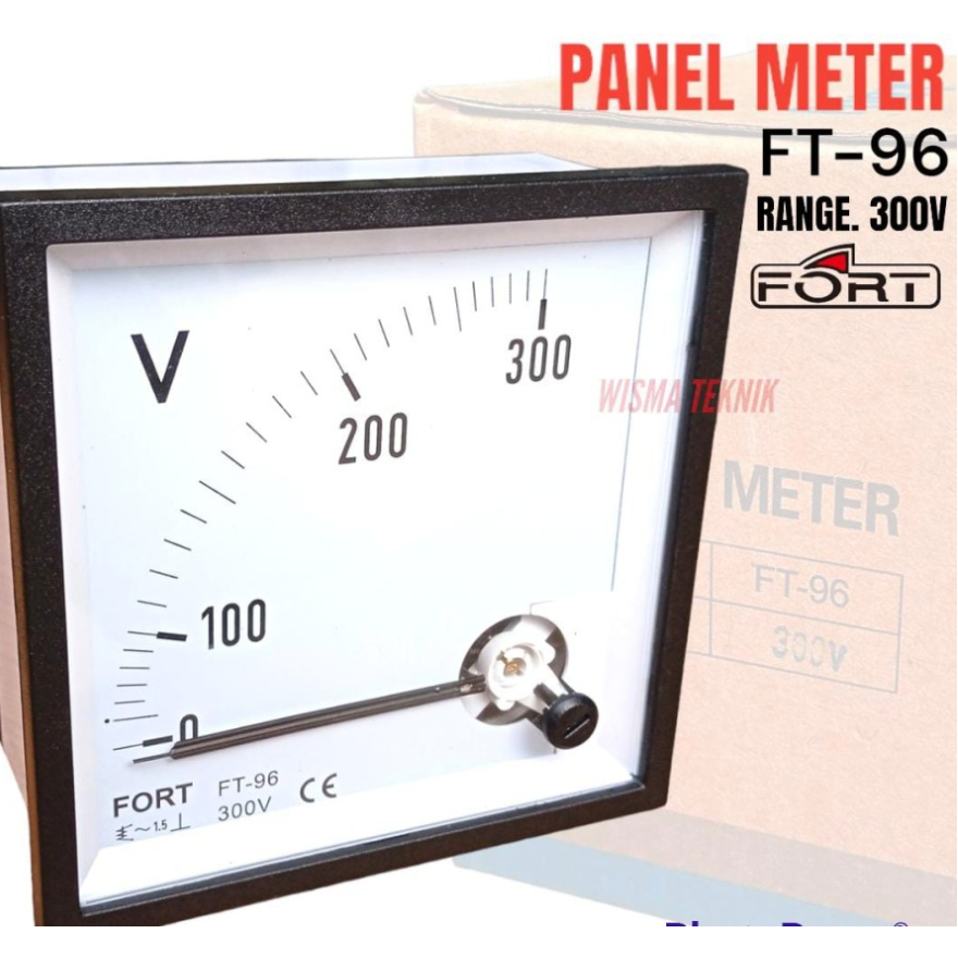 Jual VOLTMETER ANALOG 0-300V FORT MODEL FT-96 | Shopee Indonesia