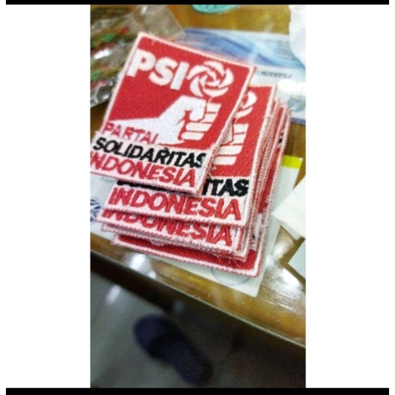 Jual logo bordir partai PDI badge logo PSI | Shopee Indonesia