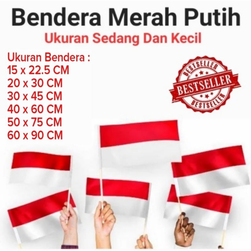Jual Bendera Merah Putih Ukuran Kecil Dan Sedang Ready Aneka Ukuran ...