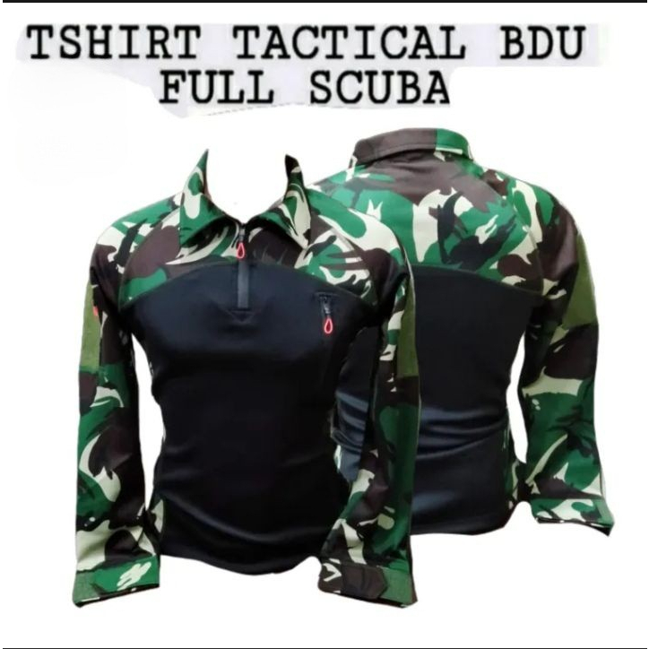 Jual BAJU TACTICAL BDU / BAJU BDU TACTICAL BAHAN FULL SPANDEX SCUBA /TSHIRT TACTICAL BDU ...