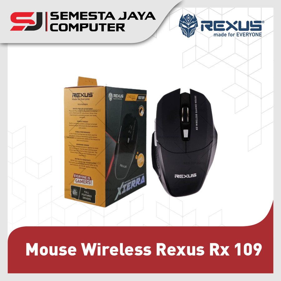 Jual Rexus RX109 Xierra Professional Wireless Gaming Mouse Original | Shopee Indonesia
