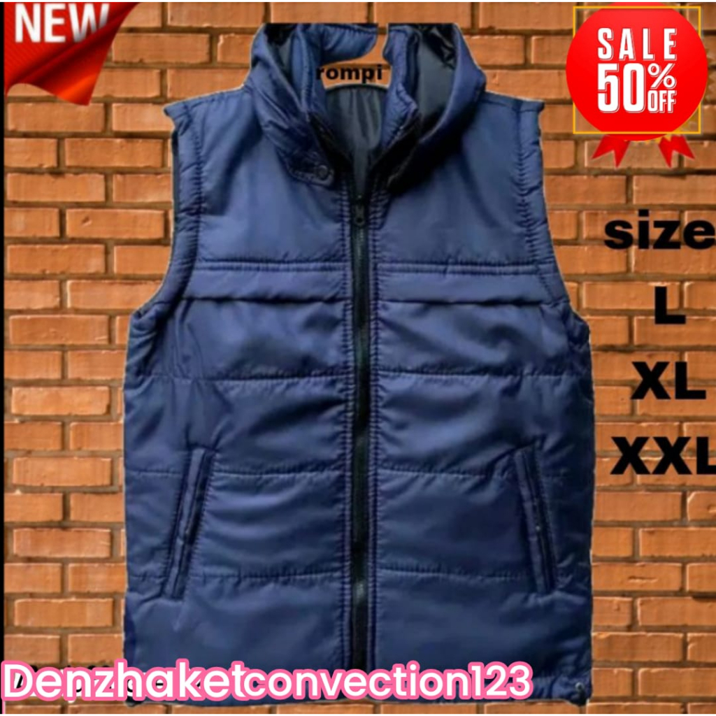 Jual Rompi parasut vest body tahan angin polos terlaris 2022 | Shopee ...