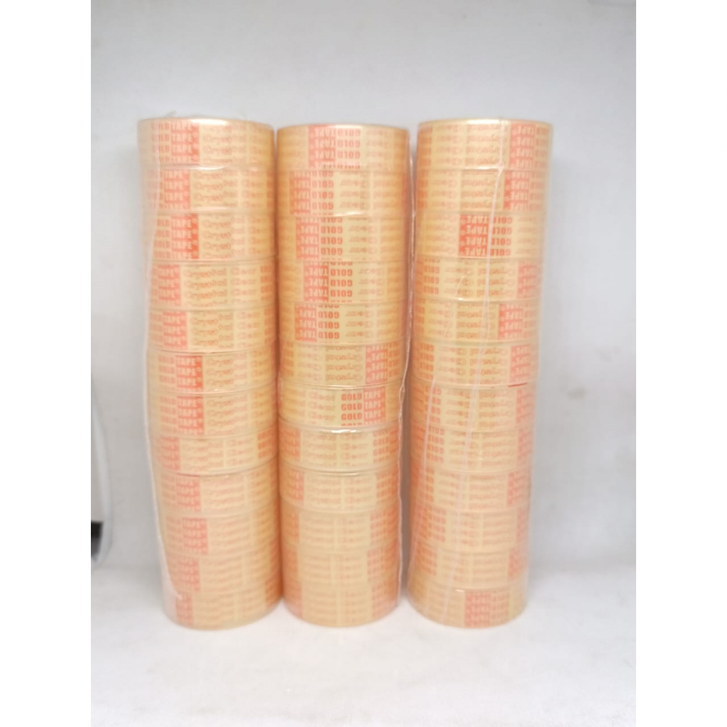 Jual ISOLASI PUTIH LAKBAN BENING KADO PLASTIK KECIL MEREK GOLDTAPE 1 ...
