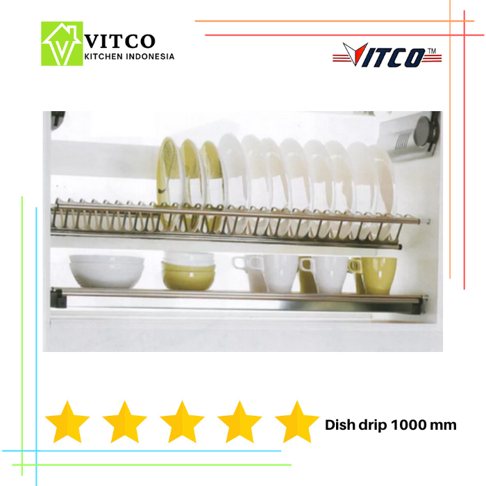 Jual VITCO Stainless Steel Dish Drip / Rak Piring & Gelas Cantik ...