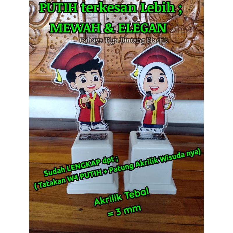 Jual Piala Akrilik Wisuda Anak / Trophy Akrilik / Akrilik Wisuda ...