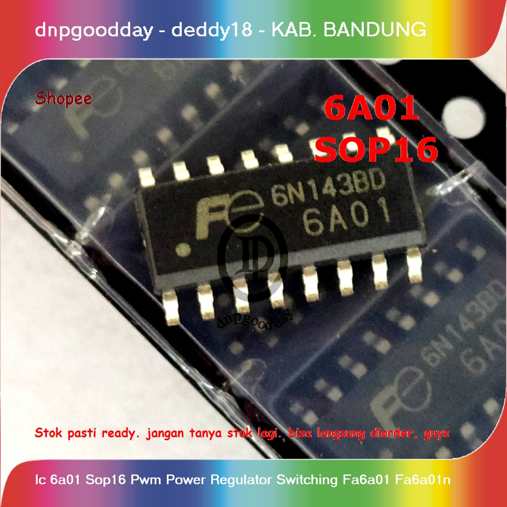 Jual Ic 6a01 Sop16 Pwm Power Regulator Switching Fa6a01 Fa6a01n ...