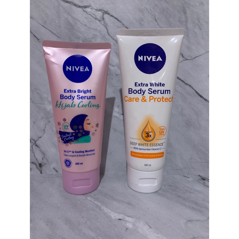 Jual Nivea Extra white body serum care protect & extra bright hijab ...