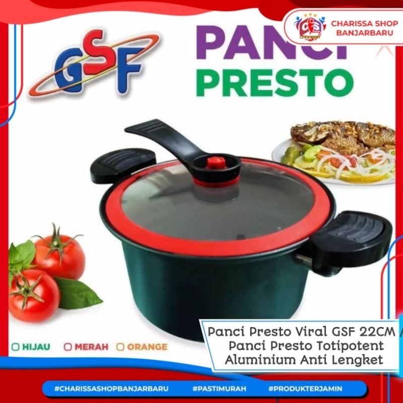 Jual Panci Presto Viral GSF 24CM / Panci Presto Totipotent Aluminium ...